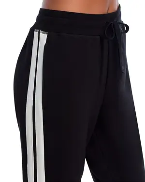 Aqua Racing Stripe Sweatpants Exclusive - Black