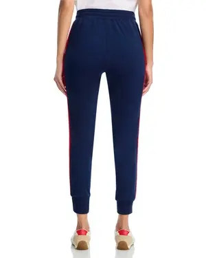 Aqua Racing Stripe Sweatpants