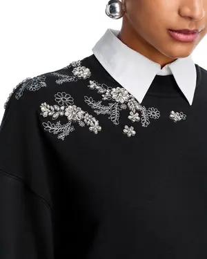 Cinq À Sept Justina Sweater Overlay Dress