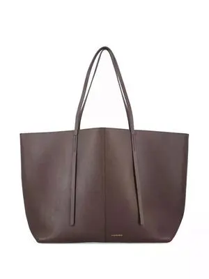 BY MALENE BIRGER Abilla Leather Tote Bag - Brown
