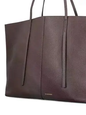 BY MALENE BIRGER Abilla Leather Tote Bag - Brown