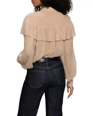 Sanctuary Fade Into You Ruffle Blouse