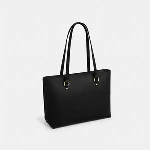 COACH® Station Tote Bag - Crossgrain Leather/gold/black