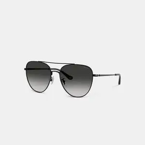 COACH Metal Pilot Sunglasses - Black