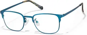 Zenni Browline Eyeglasses Frame - Peacock