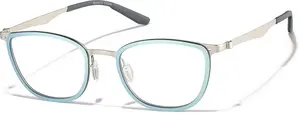Zenni Rectangle Full Rim Frame Glasses Blue