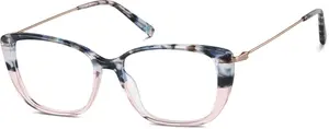 Zenni Rectangle Full Rim Frame Glasses Charcoal