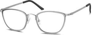 Zenni Rectangle Full Rim Frame Glasses Graphite