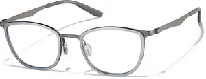Zenni Rectangle Full Rim Frame Glasses Gray