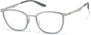 Zenni Rectangle Full Rim Frame Glasses - Gray