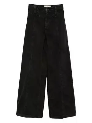 Free People Libre Wide-leg Jeans - Black