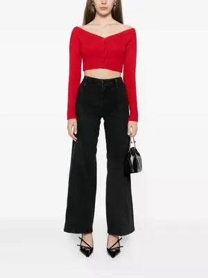 Free People Libre Wide-leg Jeans - Black