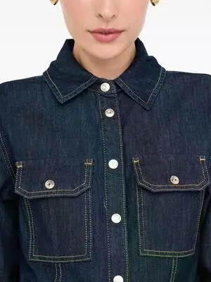 Liu Jo Contrast-stitching Denim Shirt