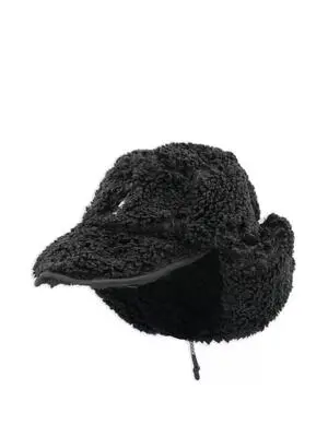 KANGOL Fleece Ear-flap Hat - Black