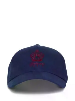 Balmain Crest-embellished Baseball Cap - Blue