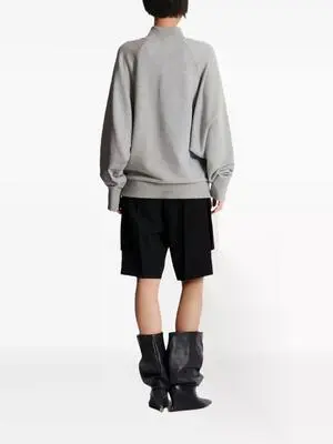 Balmain Animal Print Turtleneck Sweatshirt