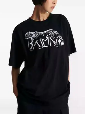Balmain Leopard-print Graphic T-shirt