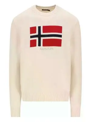 NAPAPIJRI Flag-embellishment Sweater - Neutrals