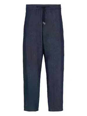 Giorgio Armani Drawstring Denim Trousers