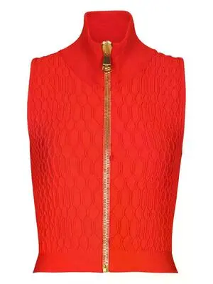 Balmain Zip Up Vests For Women