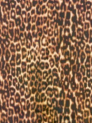 LANVIN Leopard-print Silk Scarf - Brown