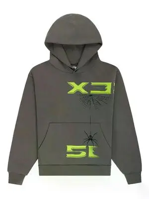 SP5DER Spider-web-print Hoodie