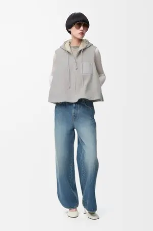 Loewe Shearling Hooded Vest