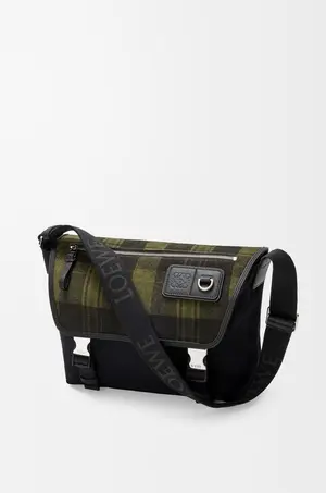Loewe Medium Flex Messenger - Khaki/black