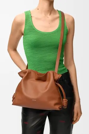 Loewe Medium Flamenco Clutch - Squirrel