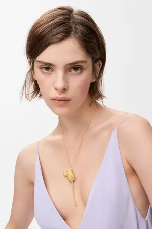 Loewe Mouse Pendant Necklace - Gold