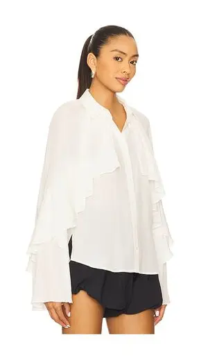 Veronica Beard Demaris Blouse - Dove