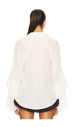 Veronica Beard Demaris Blouse - Dove
