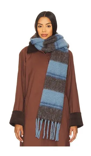 SAMSOE SAMSOE Alex Scarf In Blue - Stellar St