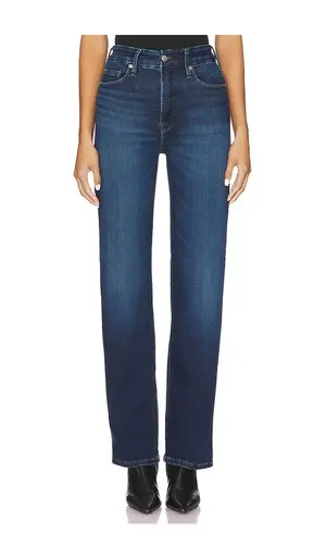 Good American Soft Tech Good True Straight Jeans - Indigo572