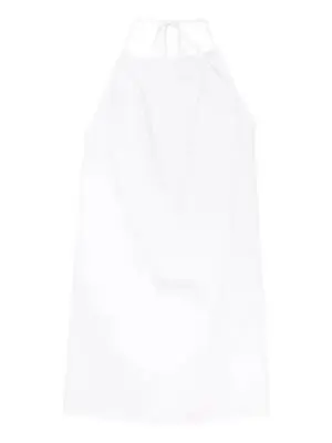 JAMES PERSE Poplin Halterneck Dress - White