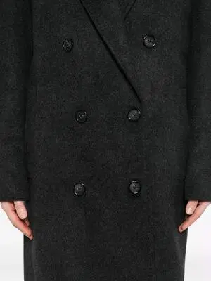 TOTEME Double-breasted Cashmere Coat - Grey
