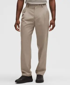 Lululemon Classic Fit Pleated Trouser - Warm Ash Grey