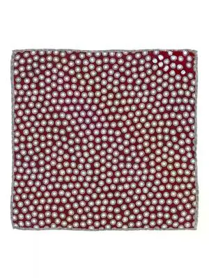 Brunello Cucinelli Polka-dot Pocket Square - Red