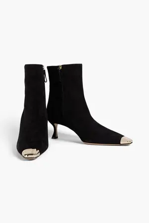 ALEXANDRE BIRMAN Olivia 60 Embellished Suede Ankle Boots