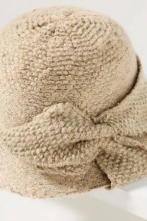 San Diego Hat Knit Cloche Hat With Bow Detail