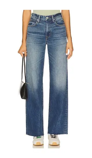 SLVRLAKE Grace Wide Leg Jeans - Blue