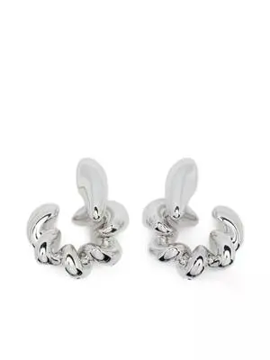 MARIA BLACK Coil Inverted Earrings - Silver