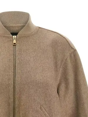 Fabiana Filippi Cashmere Zip-front Bomber Jacket