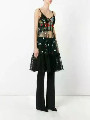 Alexander McQueen Embroidered Sheet Midi Dress