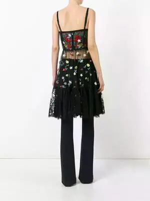 Alexander McQueen Embroidered Sheet Midi Dress
