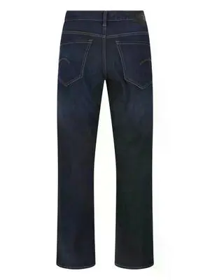 G-star Raw Logo-patch Straight-leg Jeans