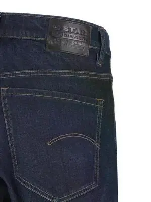 G-star Raw Logo-patch Straight-leg Jeans