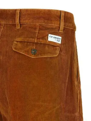 FAY Corduroy Straight-leg Trousers