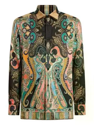 Etro Paisley-print Striped Shirt