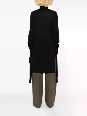 TOTEME Double-sleeve Tie-front Turtleneck Dress